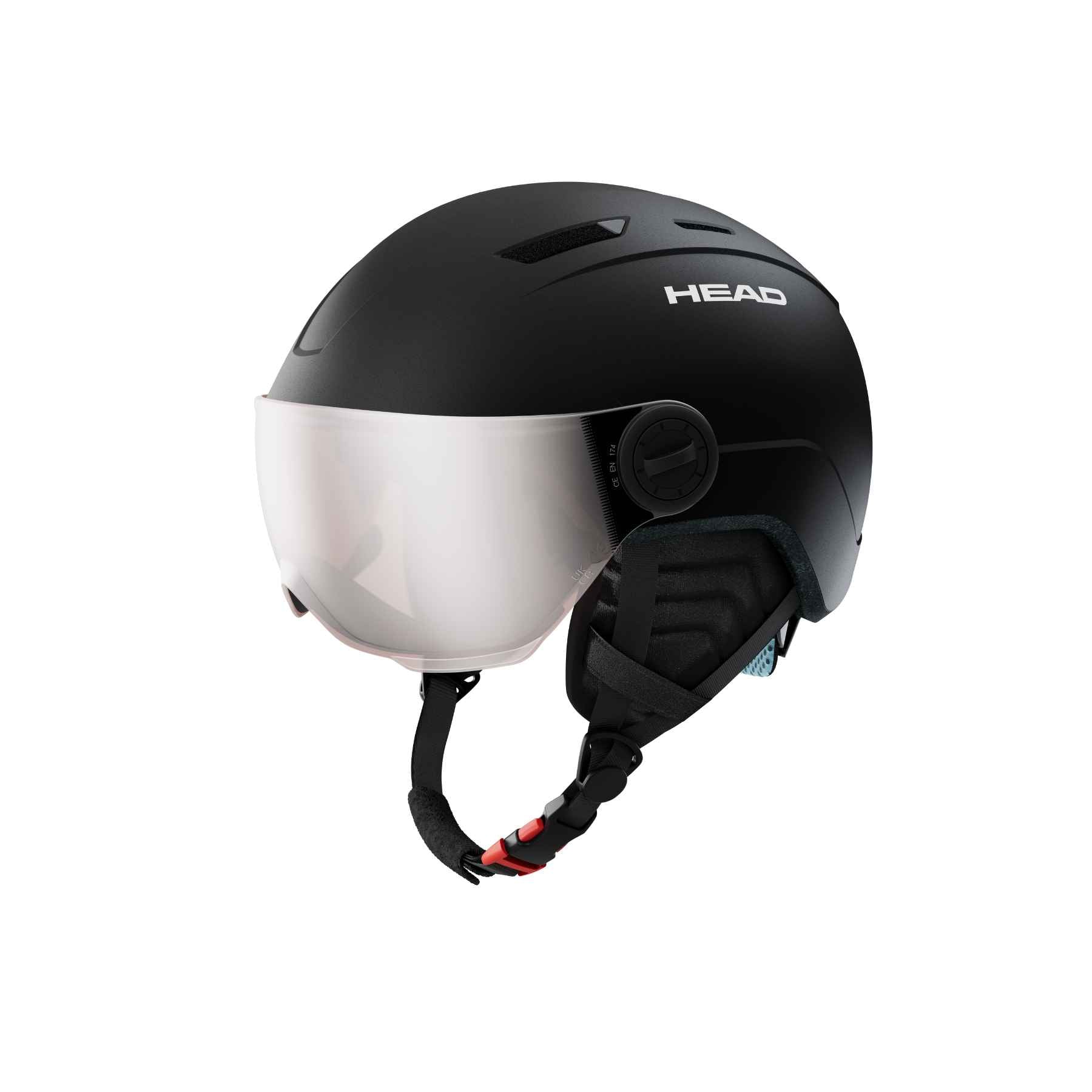 Head Mojo Kids Visor Helmet in Black