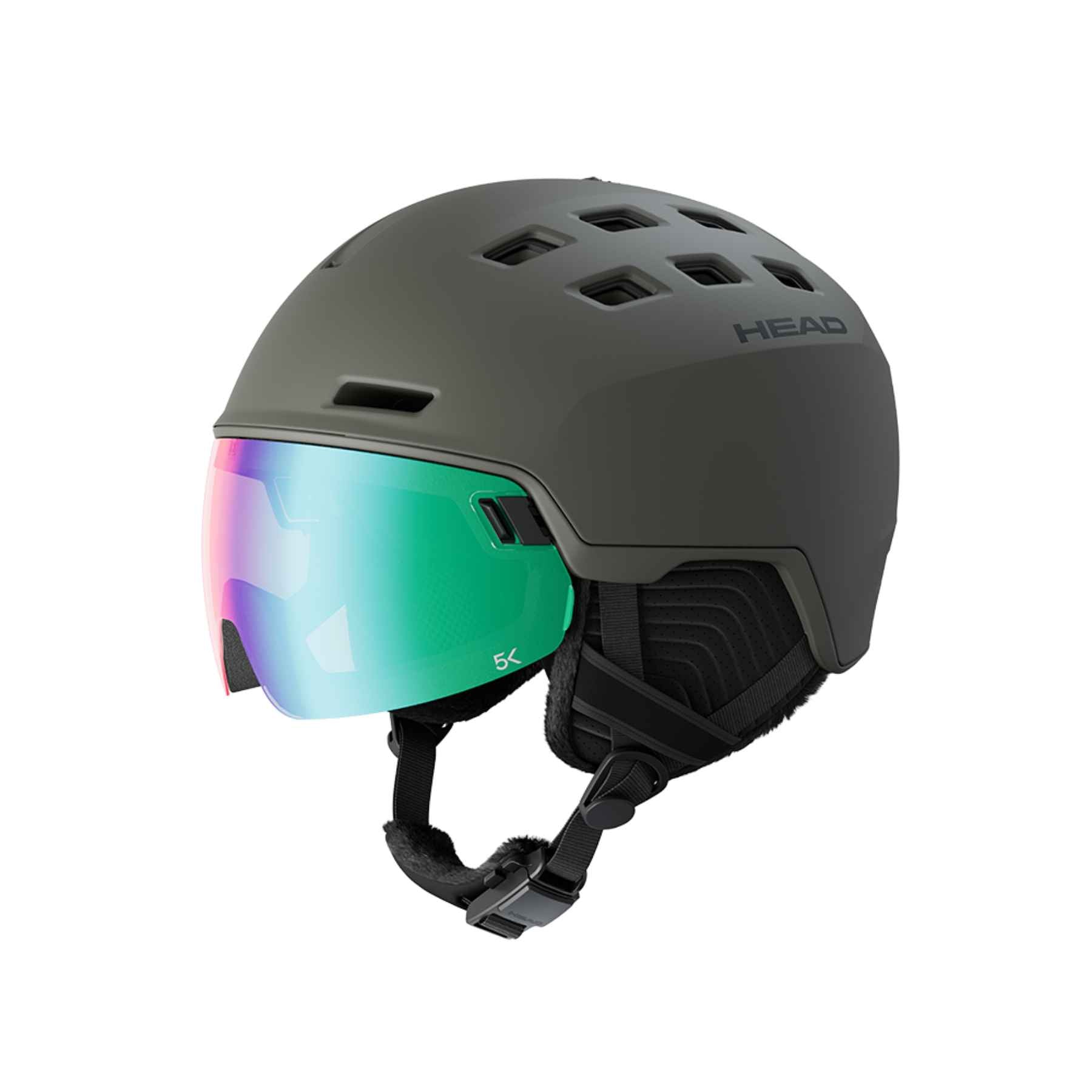 Head Radar 5K Visor Helmet in Moss